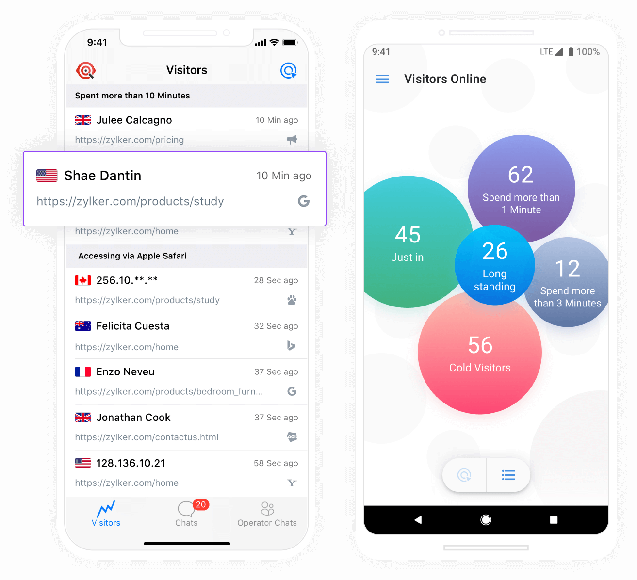 Zoho SalesIQ Chat en vivo para sitios web | Integración